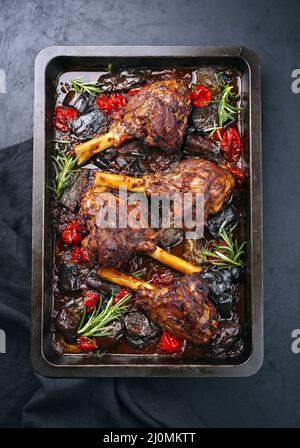Cooked meat in the form of catering on a white background Stock Photo ...