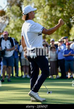 Harrison Crowe (A) of Australia celebrates after winning the 2022 NSW ...