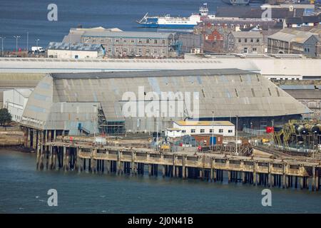 The historic Scrieve Board in the South Yard at Devonport Dockyard in ...