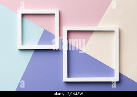 flat lay frames colorful background. High quality and resolution ...