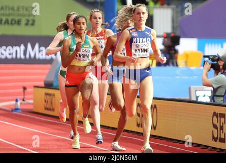 Tigist GIRMA of Ethiopia, Heats 800 M Women during the World Athletics ...