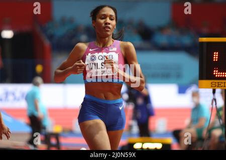 Ajee WILSON of USA, Heats 800 M Women during the World Athletics Indoor ...