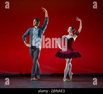 Royal Ballet Company principal dancers David Wall and Alfreda Thorogood ...