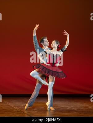 Royal Ballet Company principal dancers David Wall and Alfreda Thorogood ...