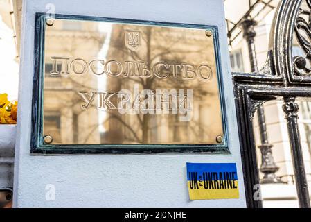 Embassy of Ukraine to the UK, Holland Park, London, UK Stock Photo - Alamy