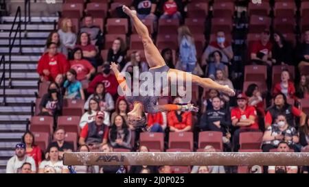 March 19, 2022: Oregon State University gymnast Madi Dagen competes ...