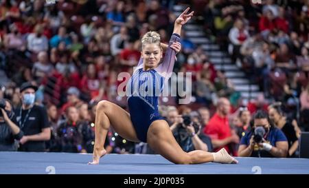 March 19, 2022: University of California Berkeley gymnast Grace Quinn ...