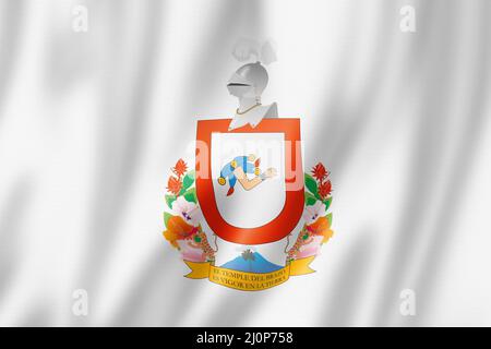 Colima City Flag Country Mexico Closeup View 3D Rendering Stock Photo ...
