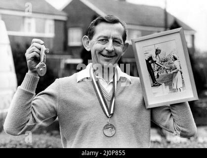 Athlete Steve Cram Bill Cram father of Steve, celebrates at home after ...