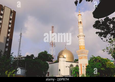The Grand Friday Mosque and Islamic Centre at Male, Maldives Stock ...