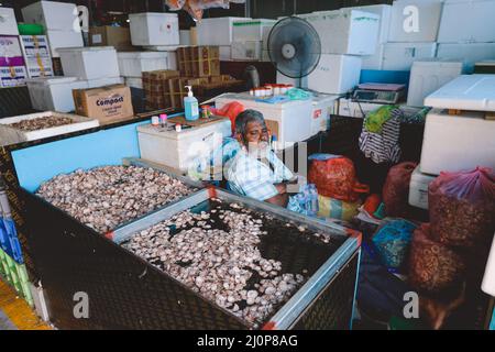 Dried Traditional Maldivian Betel Nut on the Market in Male City Stock ...