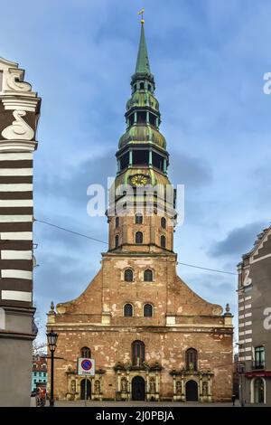 St. Peter Church and Riga Cathedral. Riga, Latvia Stock Photo - Alamy