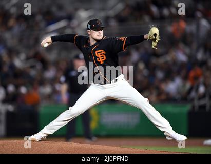 San Francisco Giants pitcher Logan Webb throws against the Cincinnati ...