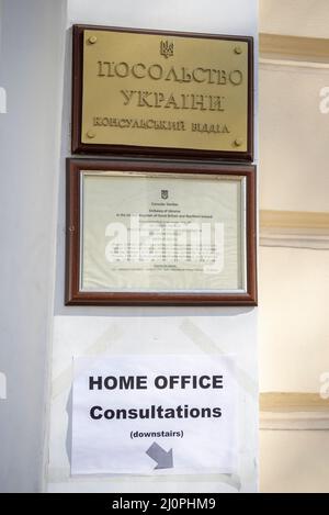 Consulate of Ukraine, visa section office of Embassy of Ukraine, in ...