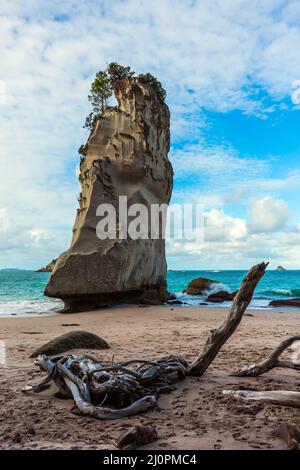 Beach with huge rocks landscape photo Stock Photo - Alamy