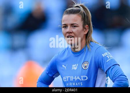 Lauren Hemp #15 of Manchester City celebrates scoring to make it 2-0 ...