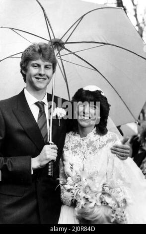 Athlete Steve Cram Steve Cram and fiancee Karen Waters during their ...