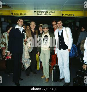 Derek Nimmo, Frank Windsor and David Jason at London Airport. 26th ...