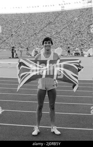 (L-R) Great Britain's Seb Coe celebrates as he crosses the line to win ...
