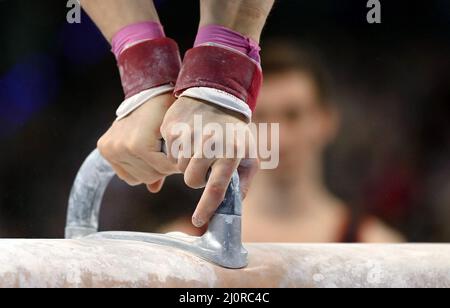 Stuttgart, Germany. 20th Mar, 2022. Gymnastics, DTB Cup, Mixed. Lea ...