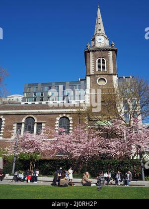 Aldgate Square, Church of Saint Botolph Without Aldgate London England ...