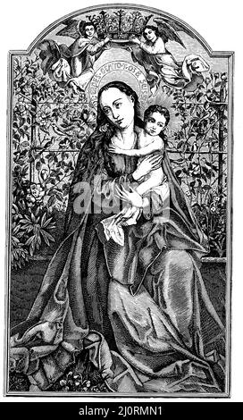Madonna im Rosenhag by Martin Schongauer (15th century) in the ...