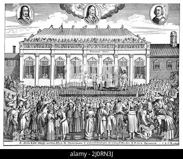 Execution Of Charles I Stock Photo - Alamy