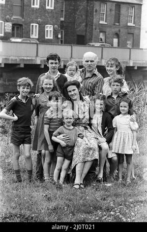 Gordon Gillick with his wife Victoria Gillick and their ten children at ...