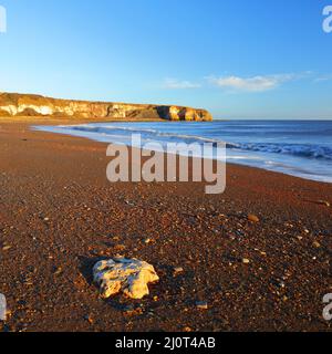 Morning light at blast beach looking towards nose point, Seaham, County ...