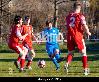 Warrington, 19 March, 2022. Warrington Rylands 1906 FC hosted a ...
