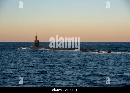 ATLANTIC OCEAN (Jan. 24, 2022) USNS Black Powder supports the Ohio ...
