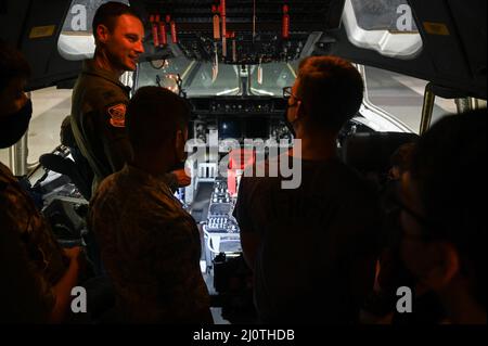 The Hawaii Wing Civil Air Patrol patch is highlighted on a cadet's ...