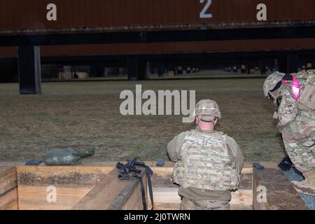 U.S. Soldiers with 615th Aviation Support Battalion (ASB) conduct Table ...