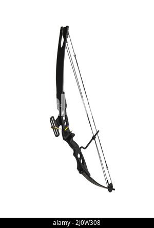 Modern composite bow for sports and entertainment. Isolate on a white ...