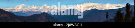 Mount Chaukhamba evening view, Himalaya, Indian Himalayas, great Himalayan range, Uttarakhand ...