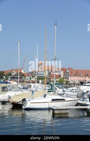 Port in Waren on the MÃ¼ritz Stock Photo - Alamy