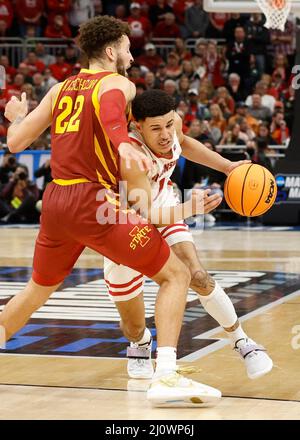 Milwaukee, WI, USA. 20th Mar, 2022. Wisconsin Badgers guard Johnny ...