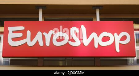Sign and Logo of Euroshop Stock Photo - Alamy