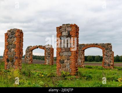 The stone and brick ruins are an unofficial tourist attraction ...