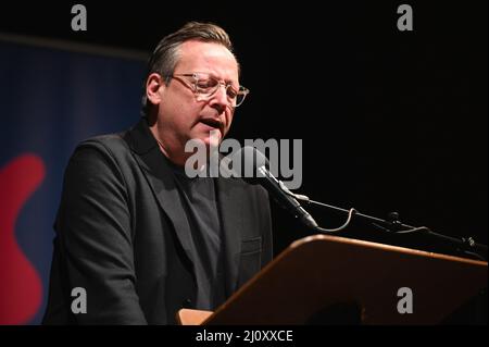 Cologne, Germany. 19th Mar, 2022. The character "The Seagull" is on ...