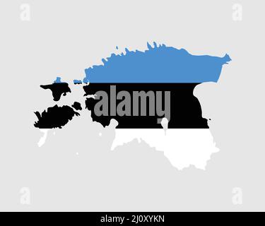A contour map of Estonia. Vector graphic illustration on a transparent ...