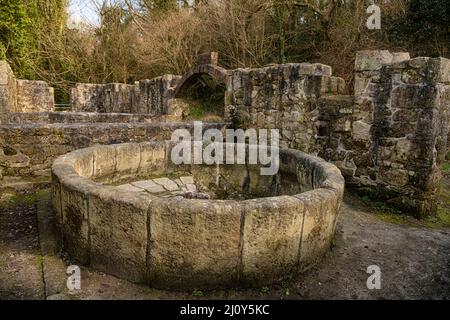 St Austell Tregargus China Stone Quarry & Mills Tregargus Valley near ...