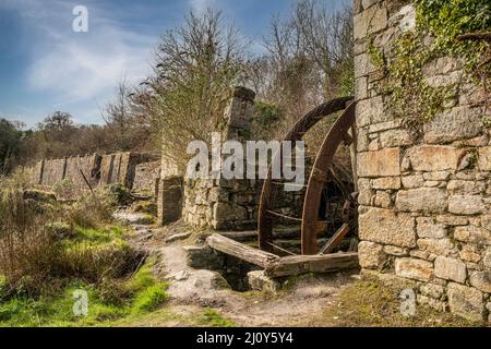 St Austell Tregargus China Stone Quarry & Mills Tregargus Valley near ...