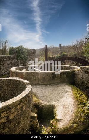 St Austell Tregargus China Stone Quarry & Mills Tregargus Valley near ...