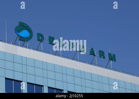 Poznan, Poland - March 21, 2020: Logo of GlaxoSmithKline Biologicals in ...