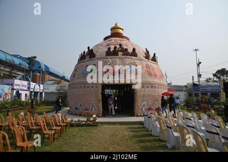 Jago Bangla pavilion at the 45th International Kolkata Book Fair. Salt ...