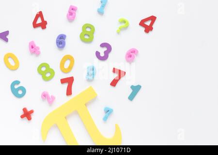 colourful math numbers pi symbol Stock Photo - Alamy