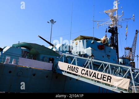 HMS Cavalier, 1944, Royal Navy World War II Destroyer & now the ...