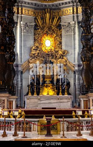 Cathedra Petri, Altar of the Chair of St. Peter, by Bernini, 1666. St ...