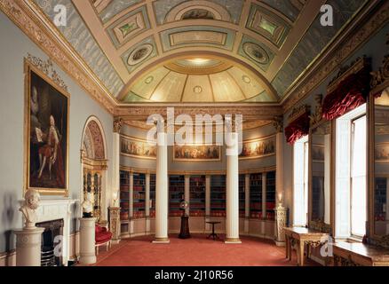 Robert Adam library in Kenwood House, London, England, UK Stock Photo ...